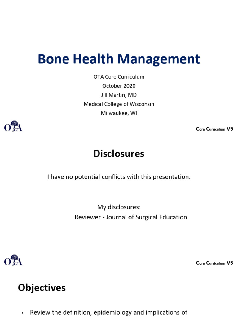 Bone Health Management | PDF | Osteoporosis | Medical Specialties