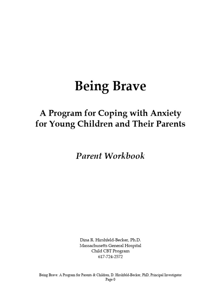 Being Brave: Coping with Child Anxiety | PDF | Anxiety | Fear