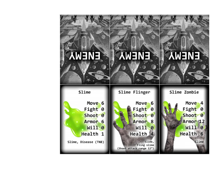 Operatives of Deep Space Scenario 2 Enemies | PDF