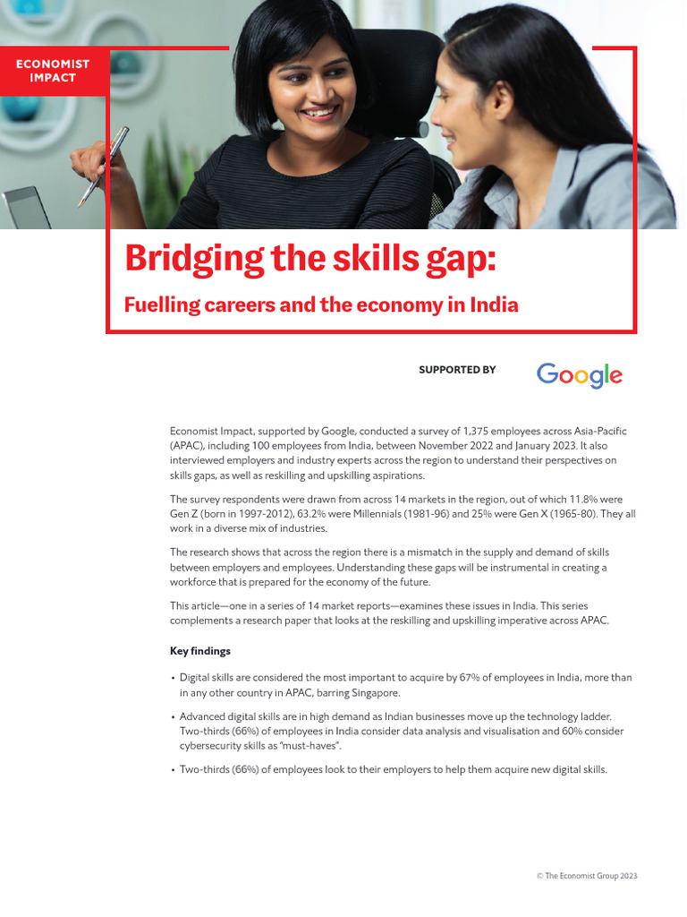 Bridging The Skills Gap Fuelling Careers And The Economy In India