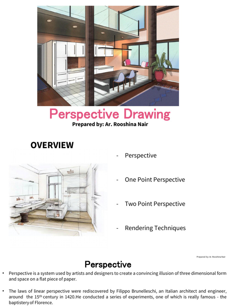 Mastering One and Two Point Perspective | PDF | Perspective (Graphical ...