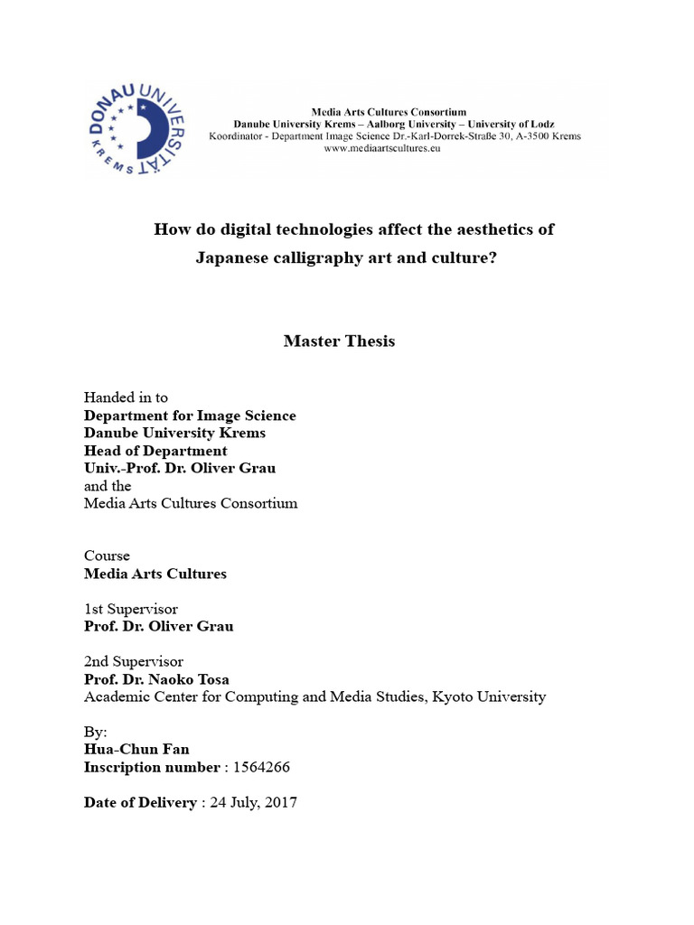 How Do Digital Technologies Affect The A | PDF | Calligraphy | Kanji