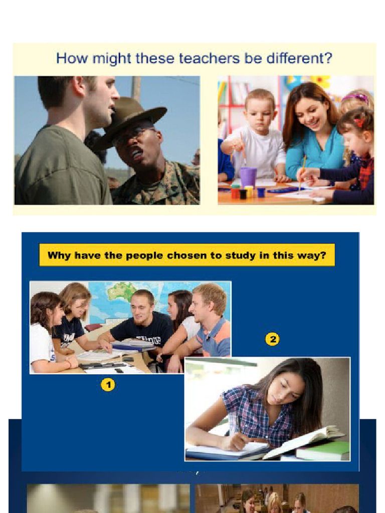 Part 2 Education Pictures To Compare and Contrast | PDF