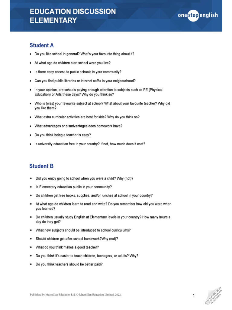 Education Discussion | PDF