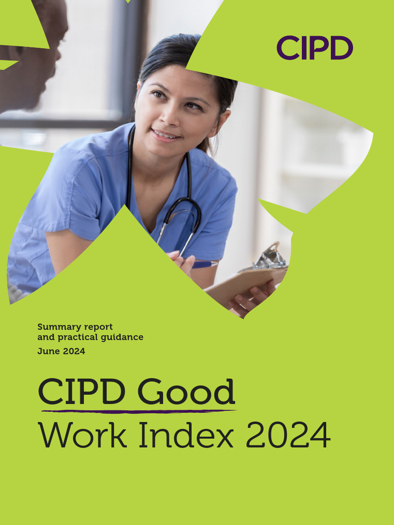 CIPD Good Work Index 2024 Report | PDF | Cost Of Living | Employment