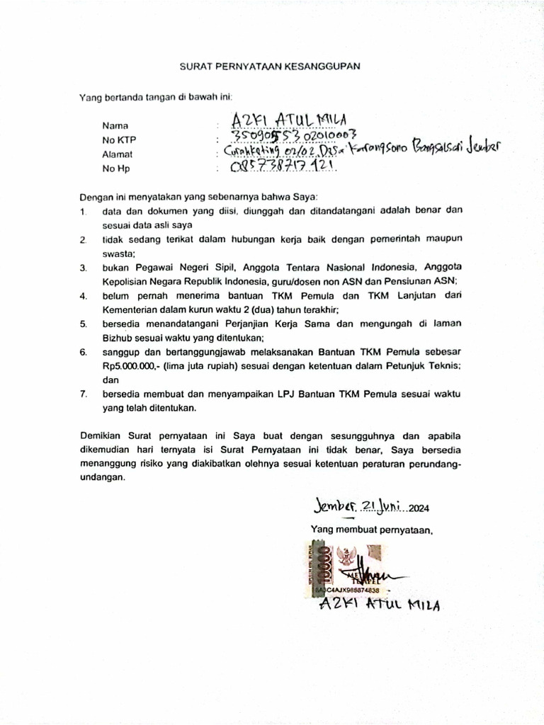 Azki Atul TKM SP | PDF