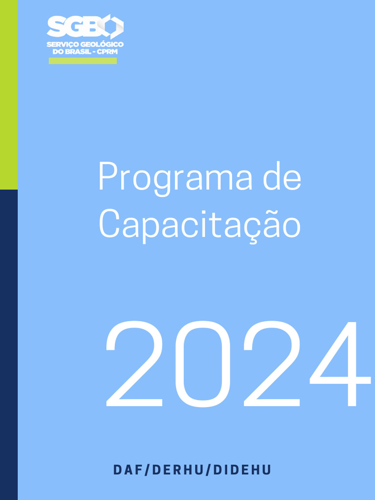 Programa de Capacitacao 2024 Rev4 | Download grátis PDF | Museu ...