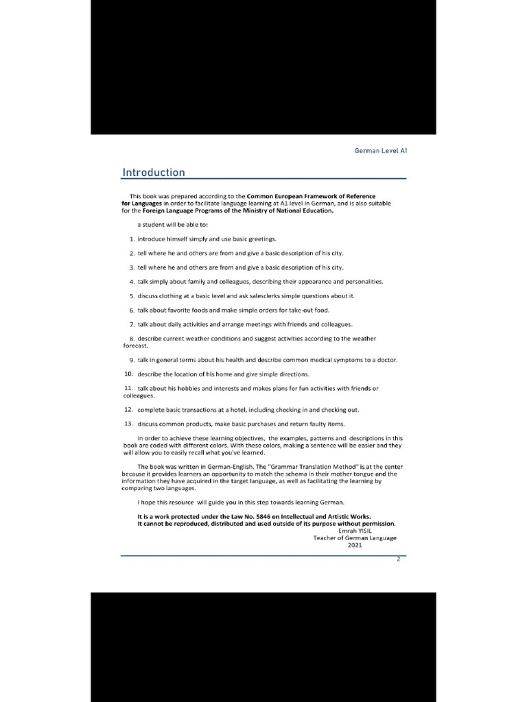 A1 Exam Meaning | PDF