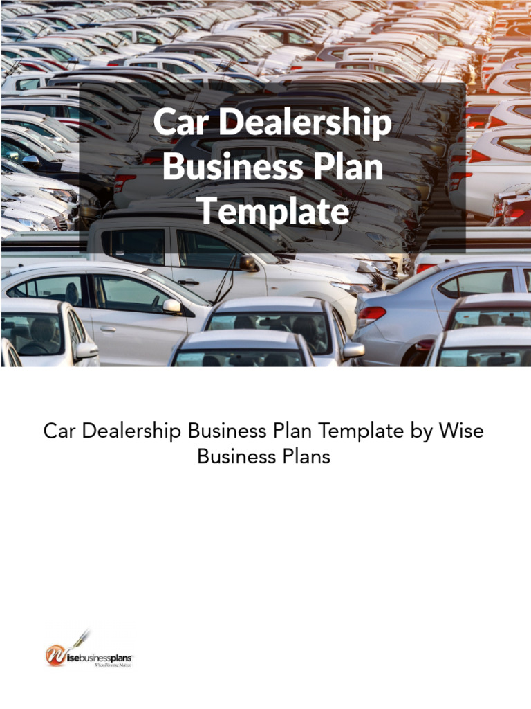 Car Dealership Business Plan Template | PDF | Business Economics ...