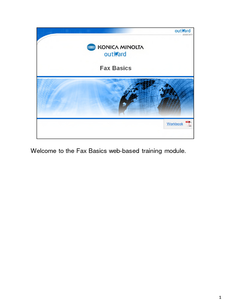ASSOC FaxBasics Workbook ENG | PDF | Fax | Data Compression