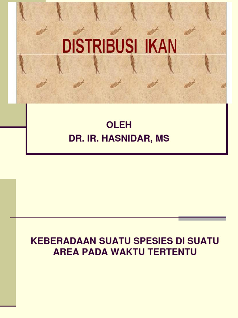 Teori dan Distribusi Ikan Global | PDF