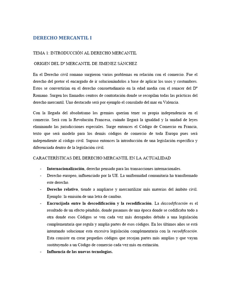 Introducción al Derecho Mercantil | PDF | Patentar | Sociedad de ...