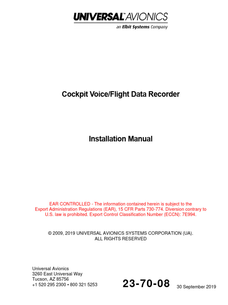 23-70-08_CVFDR | PDF | Flight Recorder | Aviation