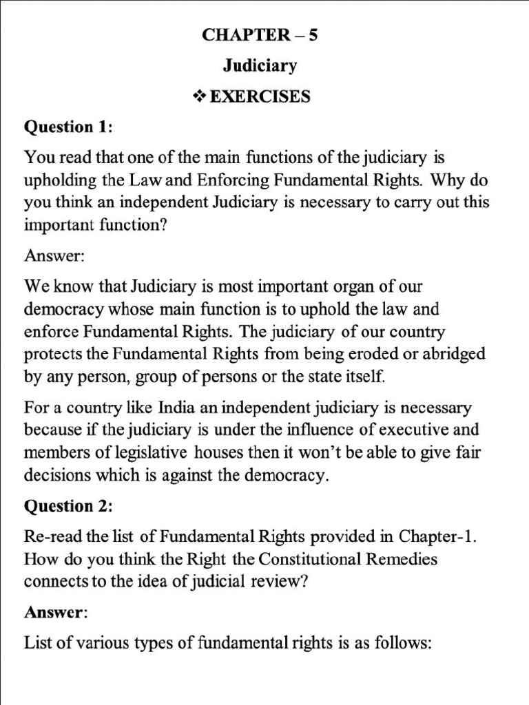 Civics Judiciary Self Study | PDF