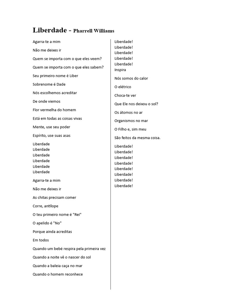 Liberdade | PDF | Liberdade