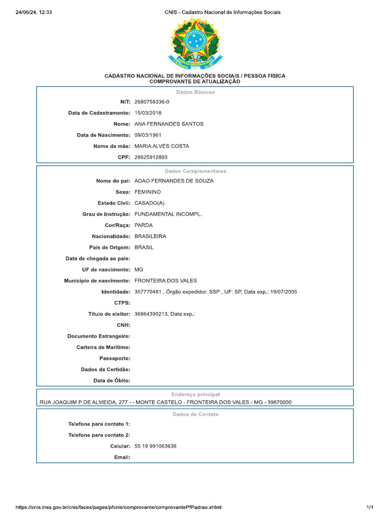 Ana 28625912893 Analise | PDF