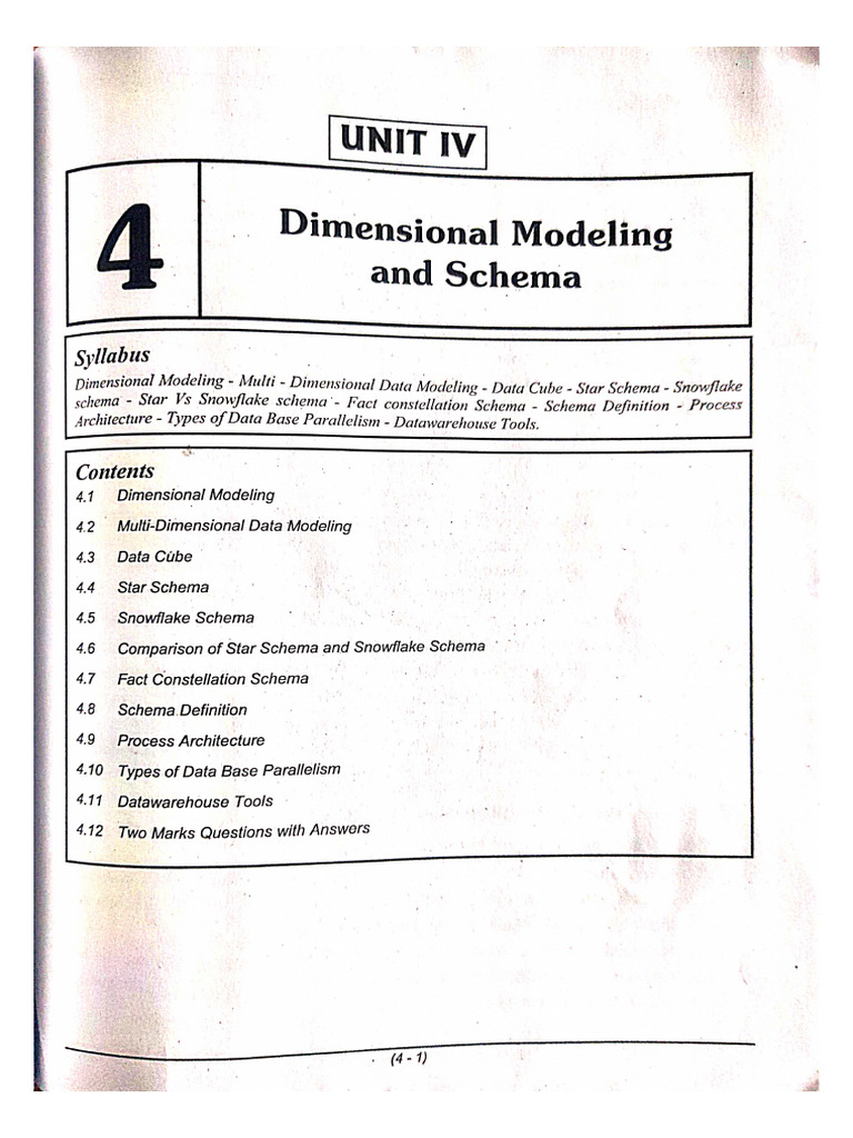 Data Warehousing Unit-4 | PDF