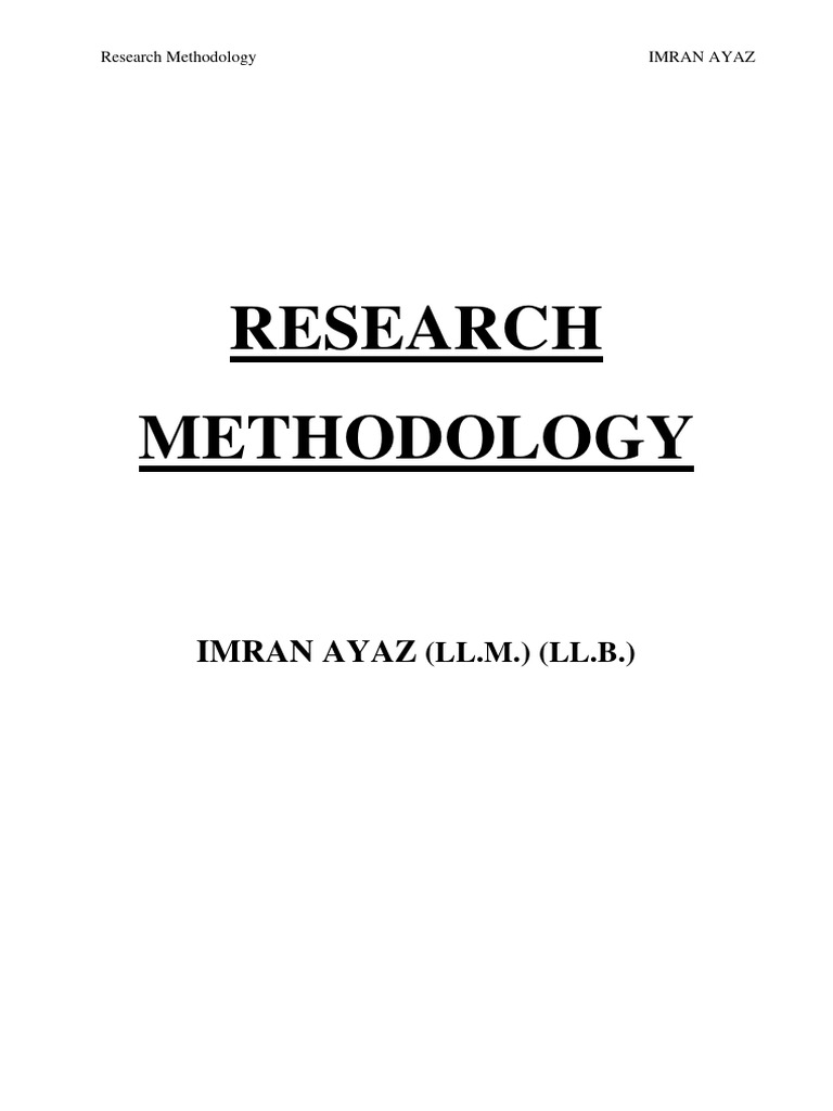Research Methodology 1 | PDF | Quantitative Research | Hypothesis