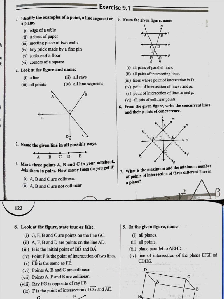 Maths CH 9 Exercises | PDF