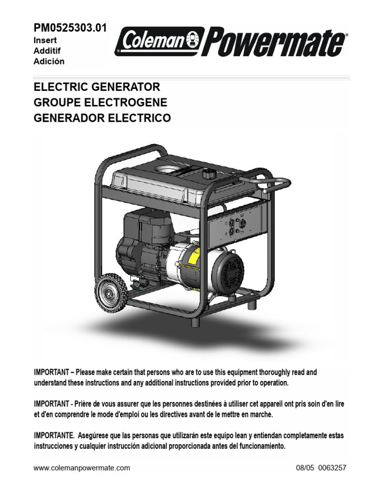 Coleman Generator | PDF | Implied Warranty | Electricity