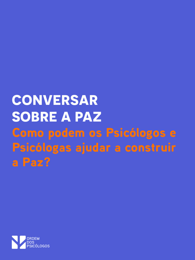 Opp Conversarsobreapaz Psis | PDF | Psicologia | Paz