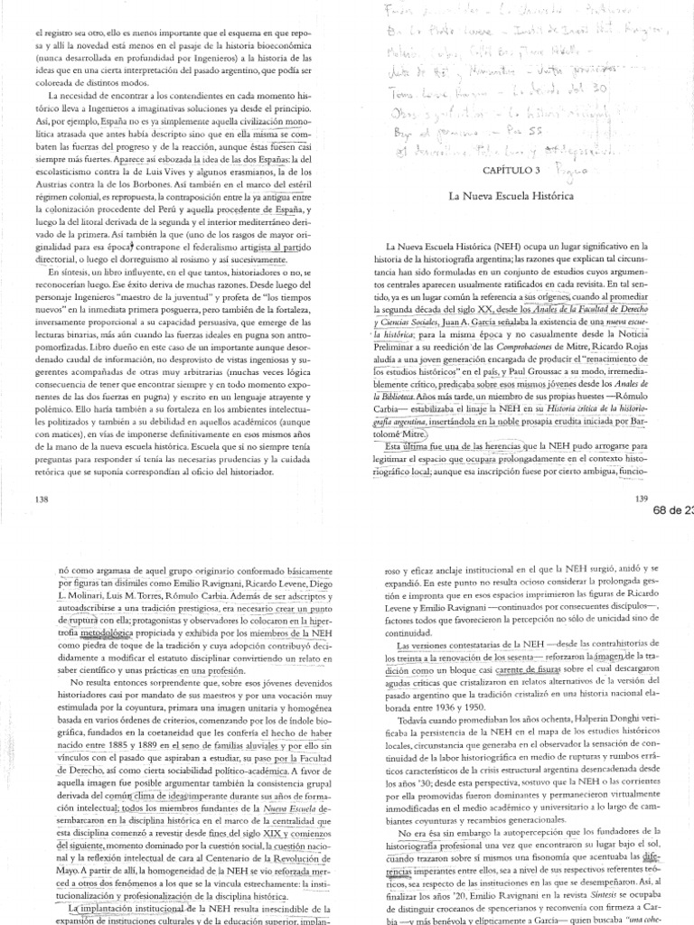 Devoto Fernando - Historia de La Historiografia Argentina (1) - 68-99 | PDF