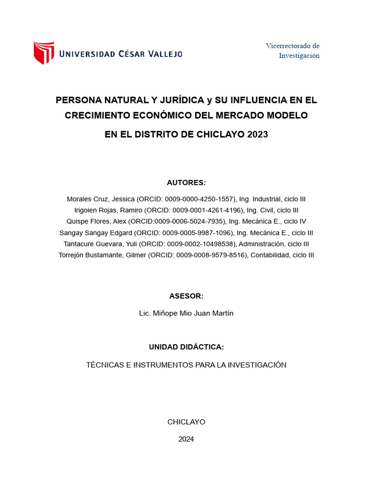 Investigación Grupo 5 Avance Ii - Importancia de La Persona Natural ...