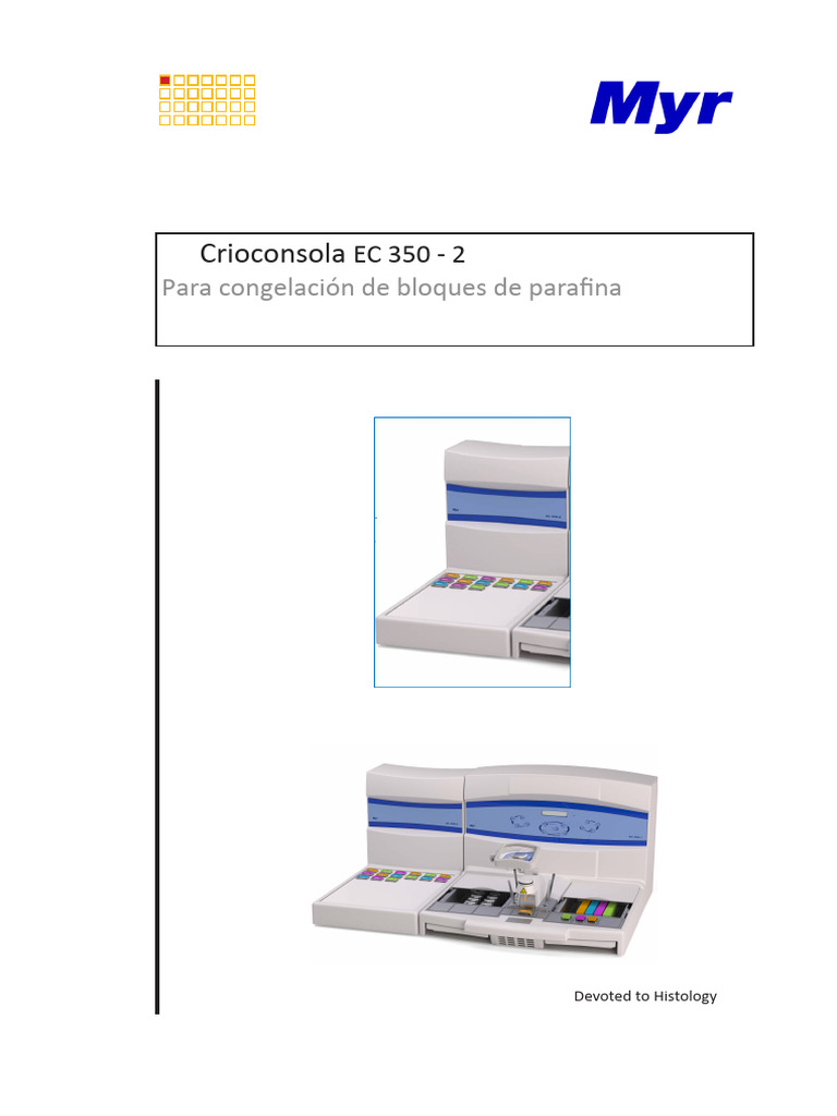 Catálogo - Crioconsola EC - 350 - Es | PDF