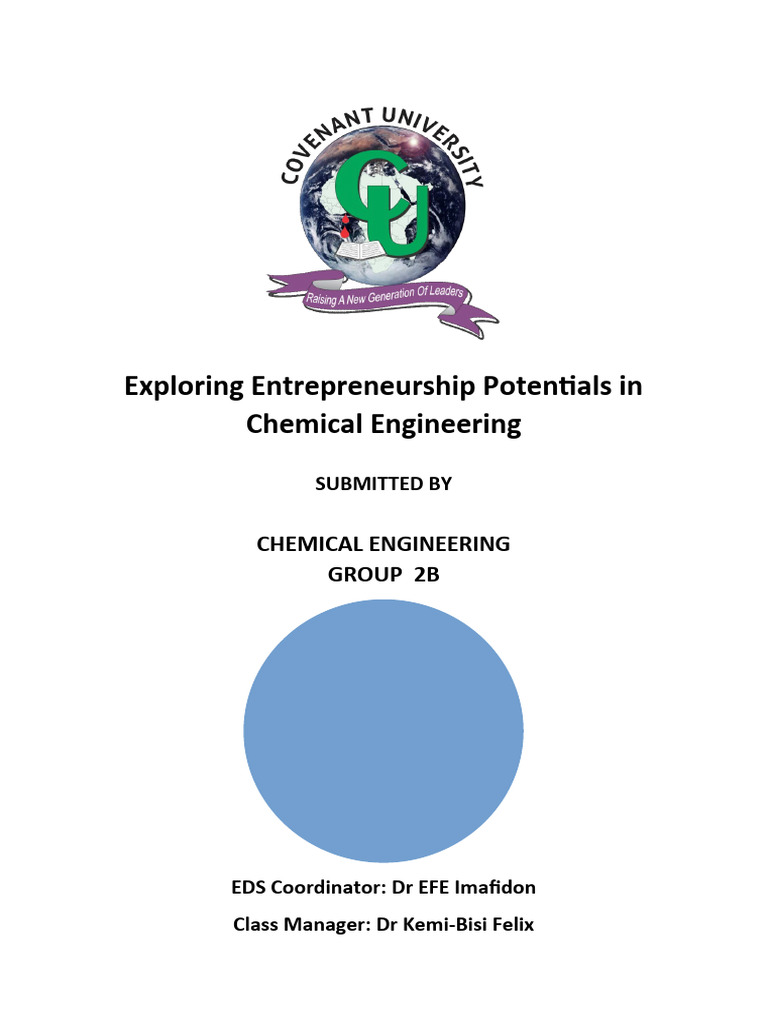 Exploring Entrepreneurship Potentials in Chemical Engineering | PDF ...