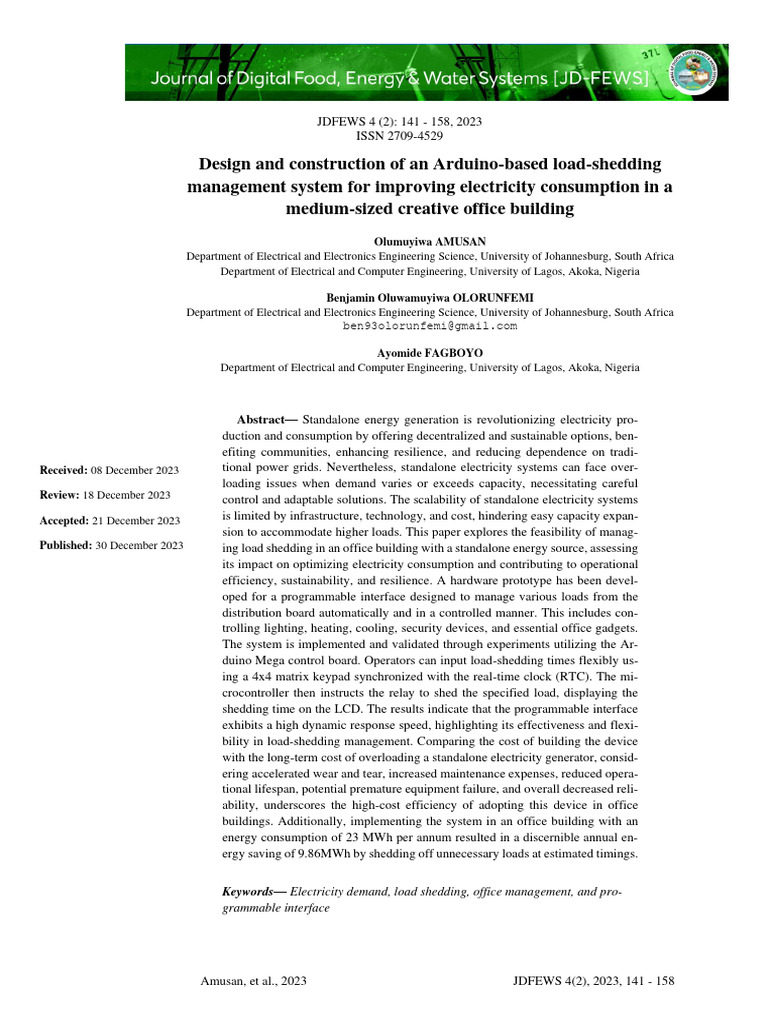 Design and Construction of an Arduino-based Load-s | PDF | Rectifier | Relay
