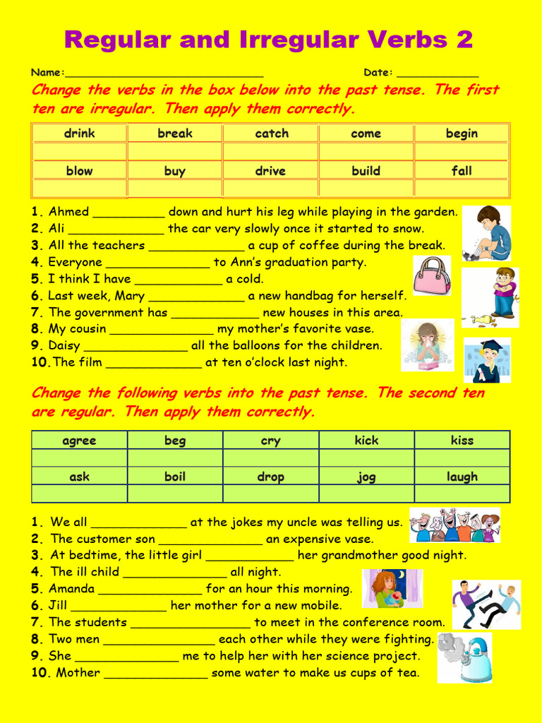 irregular-regular-past-tenses-2_112715 | PDF