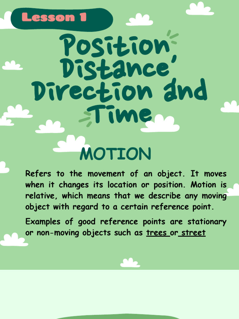 Understanding Motion: Position, Distance, and Forces | PDF | Force ...