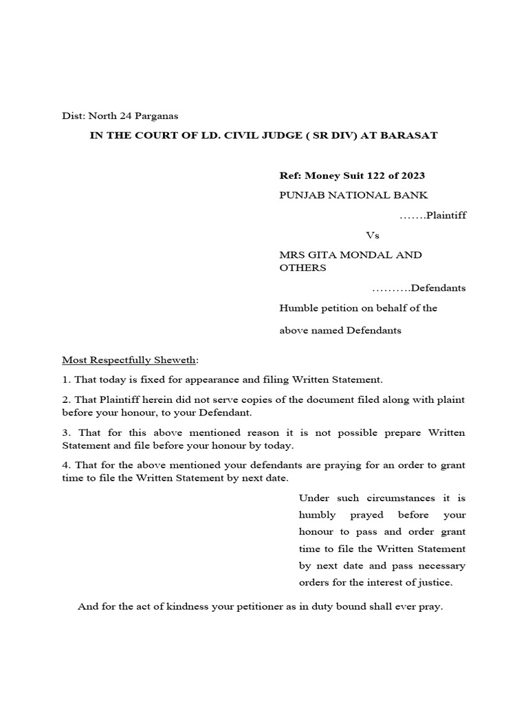 Petition for Time to File Statement | PDF | Separation Of Powers | Justice