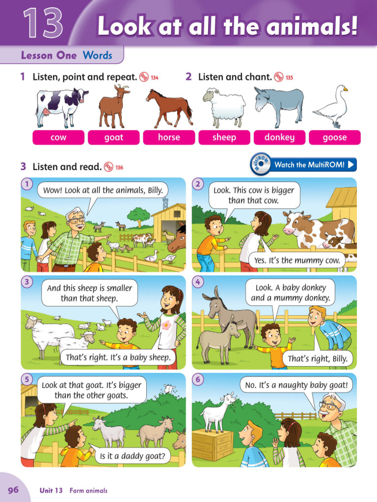 Lesson 13- Look at All the Animals (1) | PDF