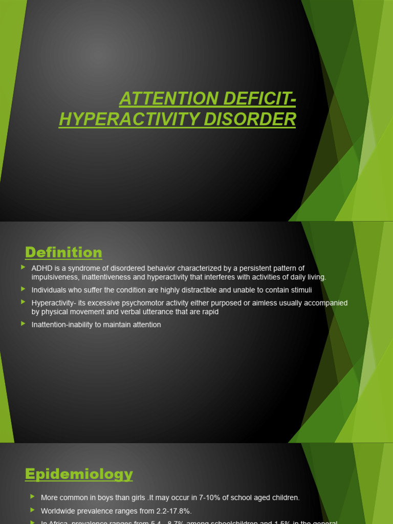 Attention Deficit-Hyperactivity Disorder | PDF | Attention Deficit ...
