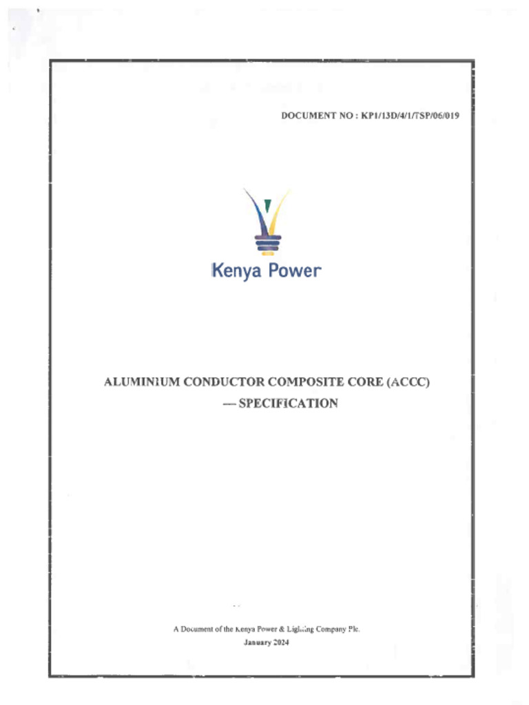 KP1-13D-4-1-TSP-06-019- Aluminium Conductor Composite Core (ACCC ...