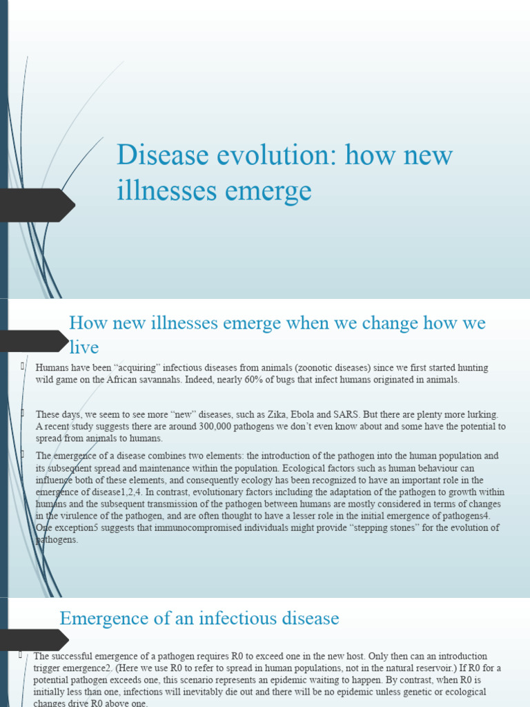 Disease Evolution. Eseu Biologie | PDF | Infection | Epidemics