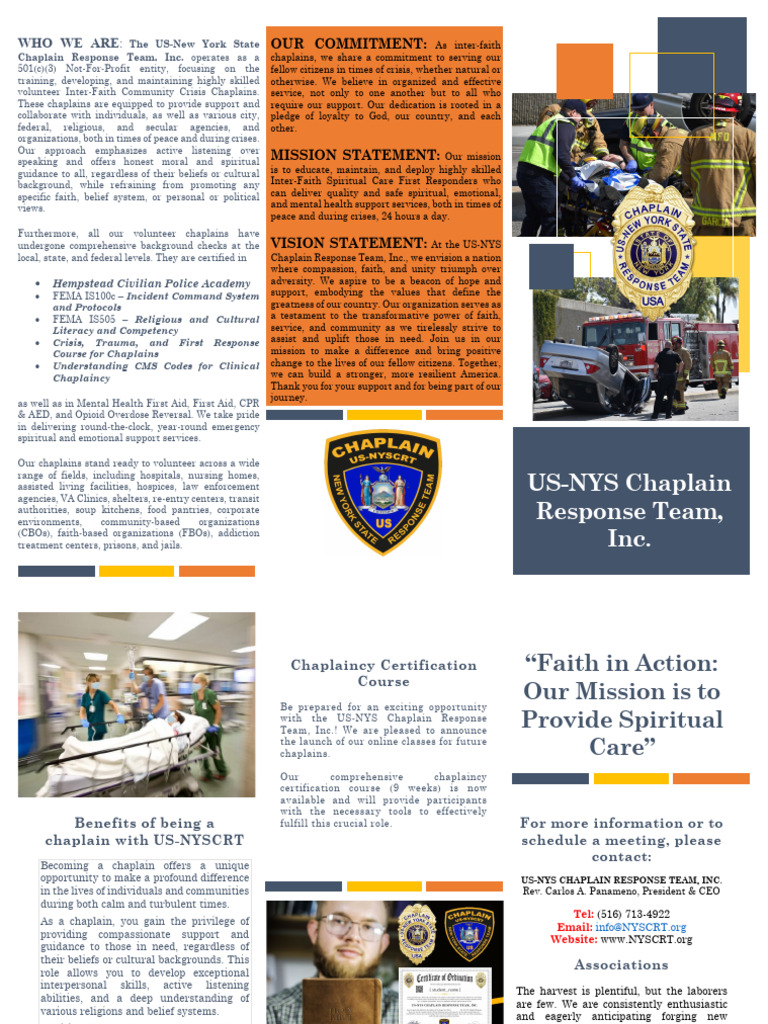 US NYSCRT BROCHURE English | PDF | Chaplain