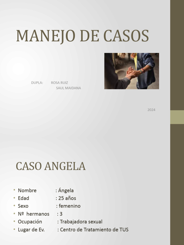 Manejo de Caso: Ángela, Trabajadora Sexual | PDF