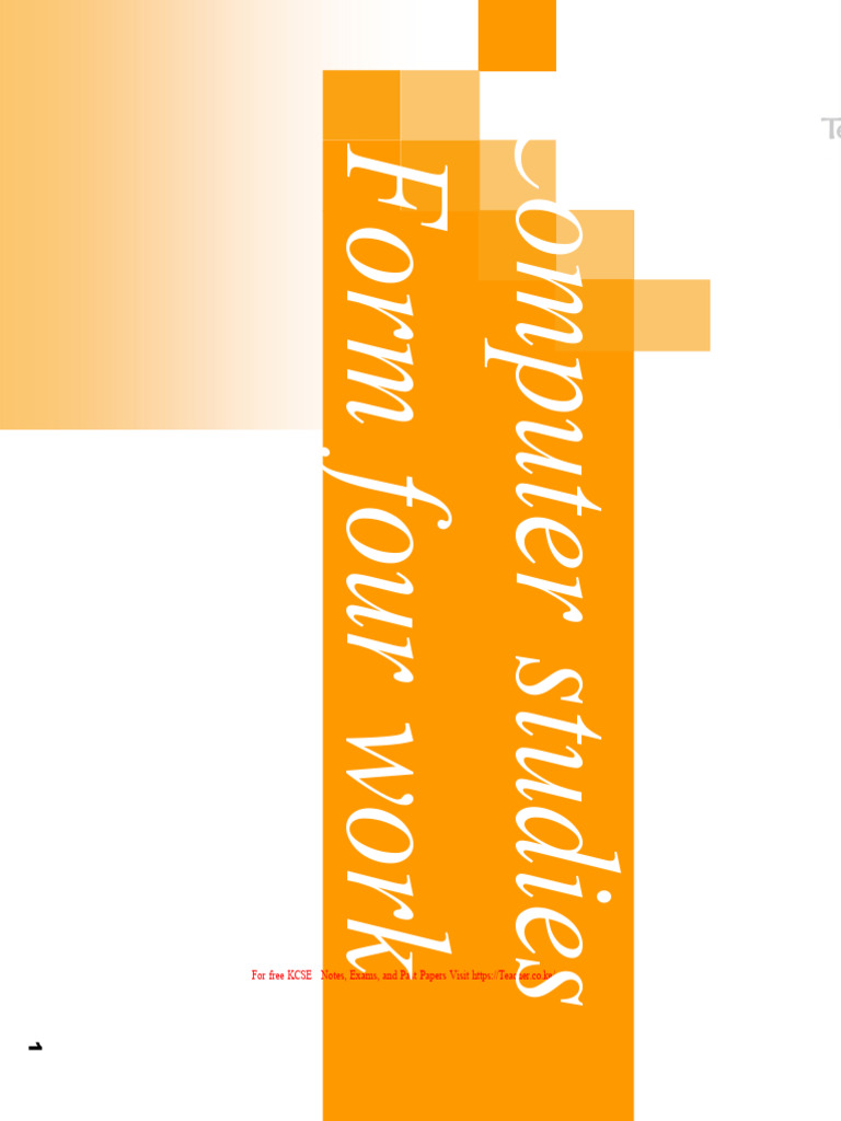 Form 4 Computer All Chapters Teacher - Co .Ke | PDF | Network Topology ...