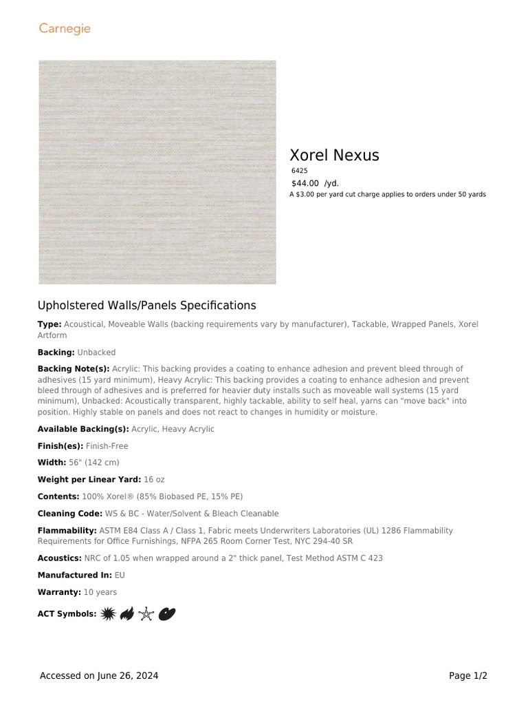 Xorel Nexus | PDF | Materials | Chemical Substances