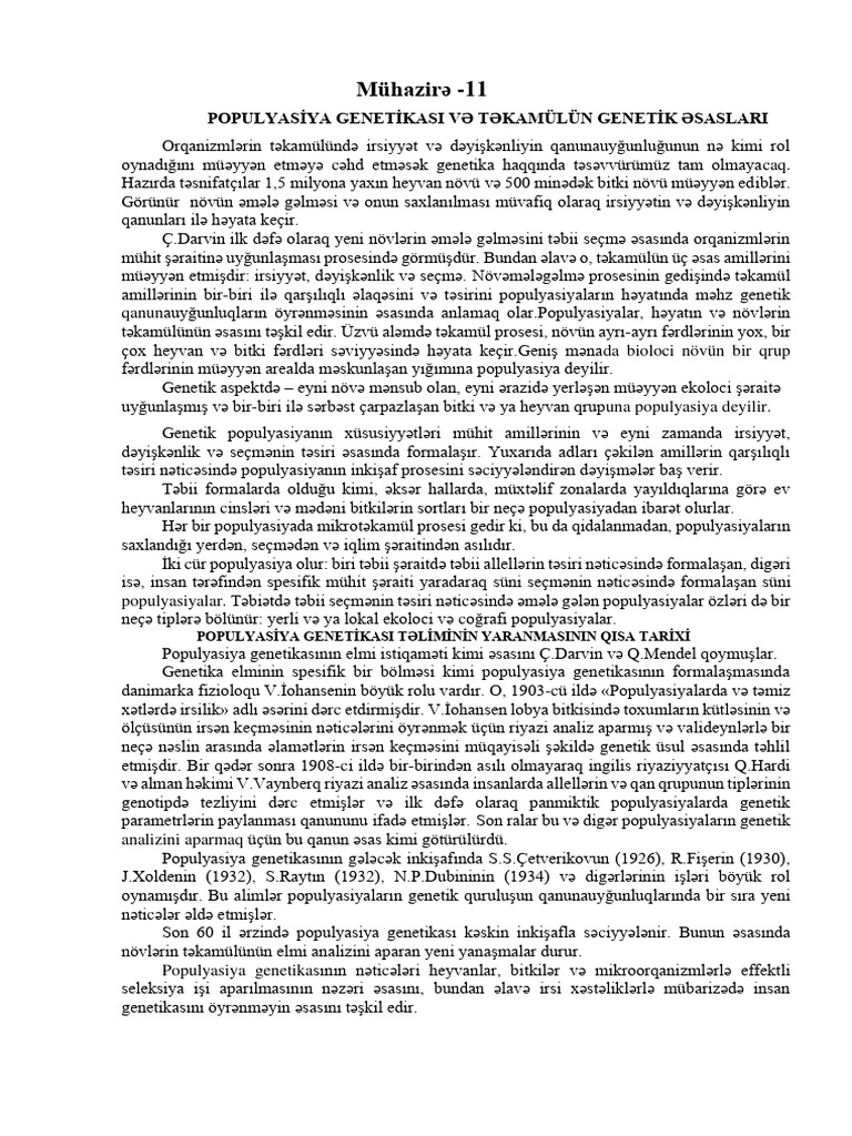 Genetika. Müh.-11-12 | PDF