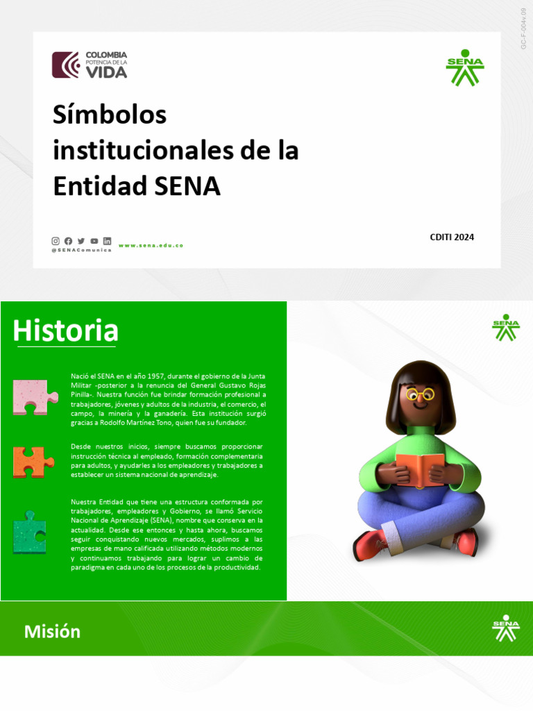 Simbolos Institucionales SENA | PDF | Negocios