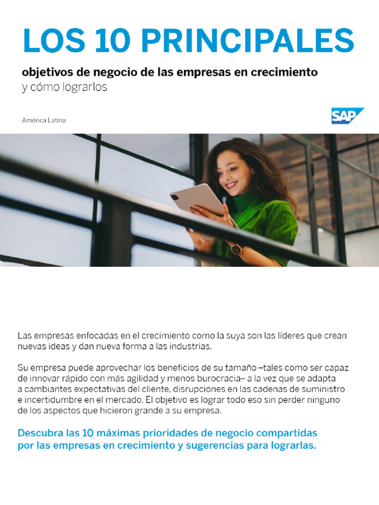 SAP Los 10 Principales Objetivos de Negocio | PDF