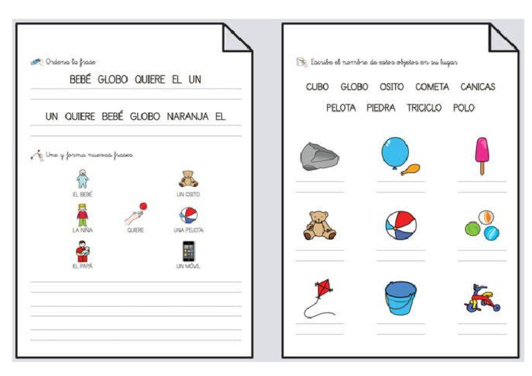 Actividad de Terapia de Lenguaje Con El Verbo Querer | PDF
