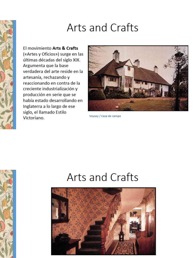 Unidad II.4 Arts and Crafts | PDF | Las artes