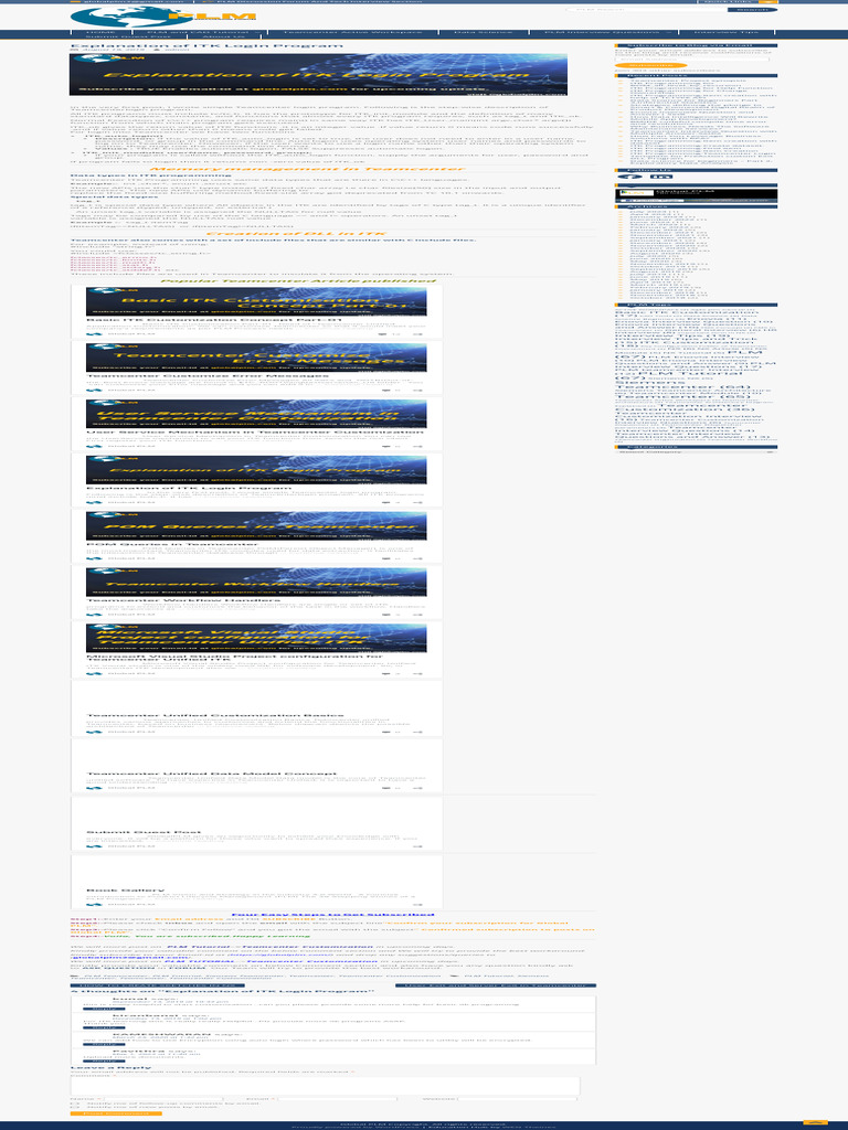 Explanation of ITK Login Program | PDF | Product Lifecycle | Parameter ...