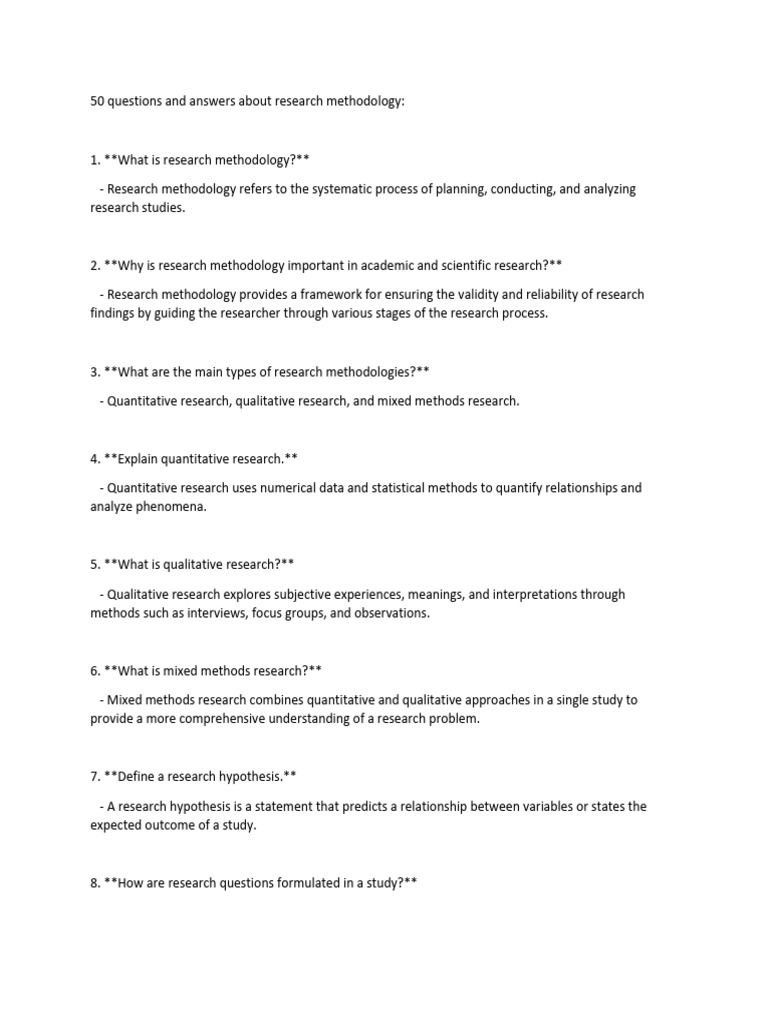 Research Methodology | PDF | Methodology | Sampling (Statistics) Research Methodology | PDF | Methodology | Sampling (Statistics)