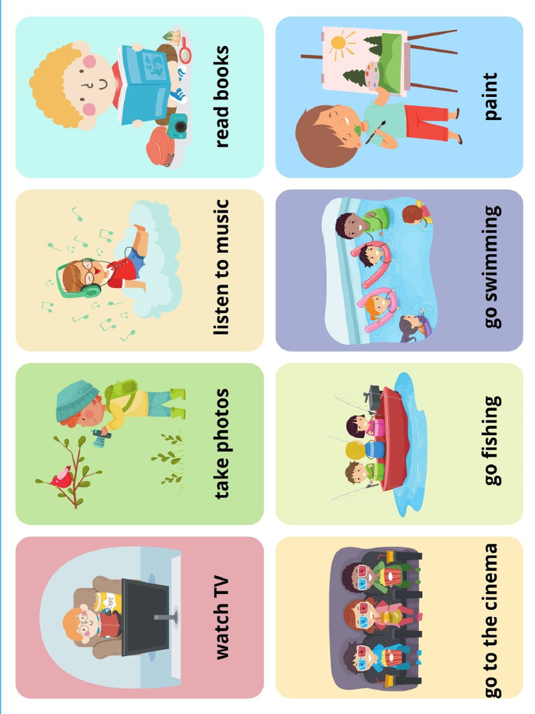free-time-activities-flashcards-with-words-view-online-or-free-pdf ...