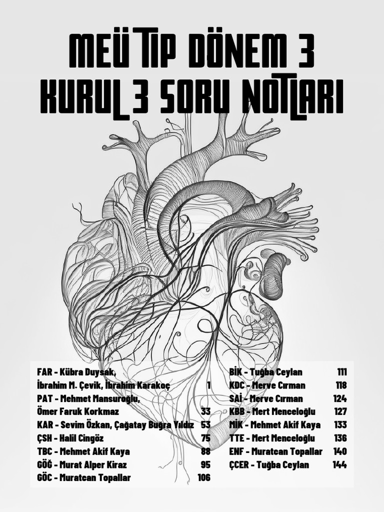 Kurul 3 Soru Not | PDF